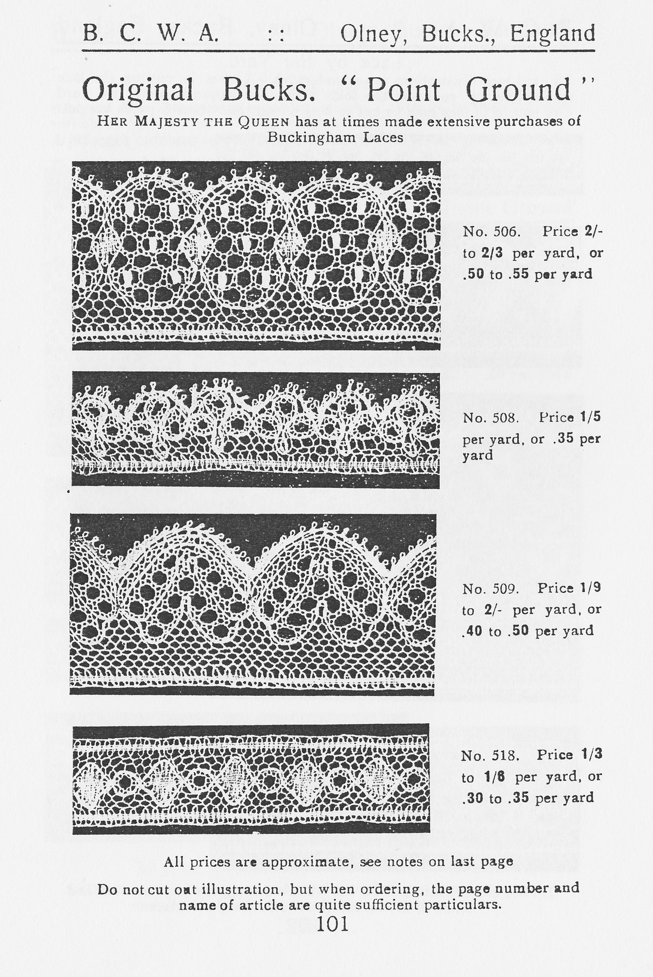 CIS ELDERTON AT HARRY ARMSTRONG'S LACE FACTORY