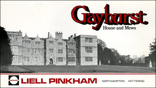Stoke Goldington Association - History of Gayhurst House