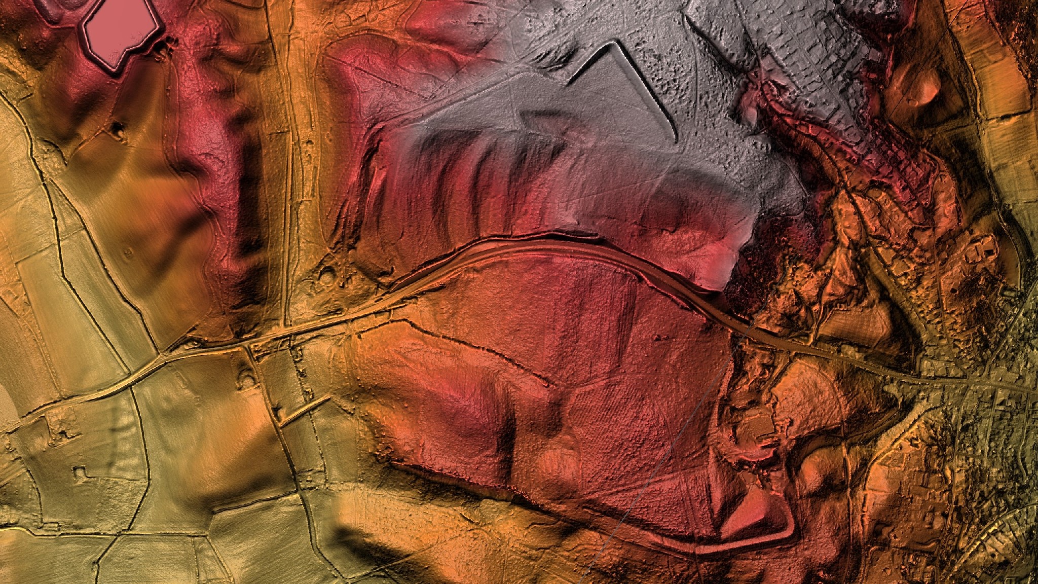 A Landscape Reimagined - LiDAR Mapping - Woburn Sands Collection